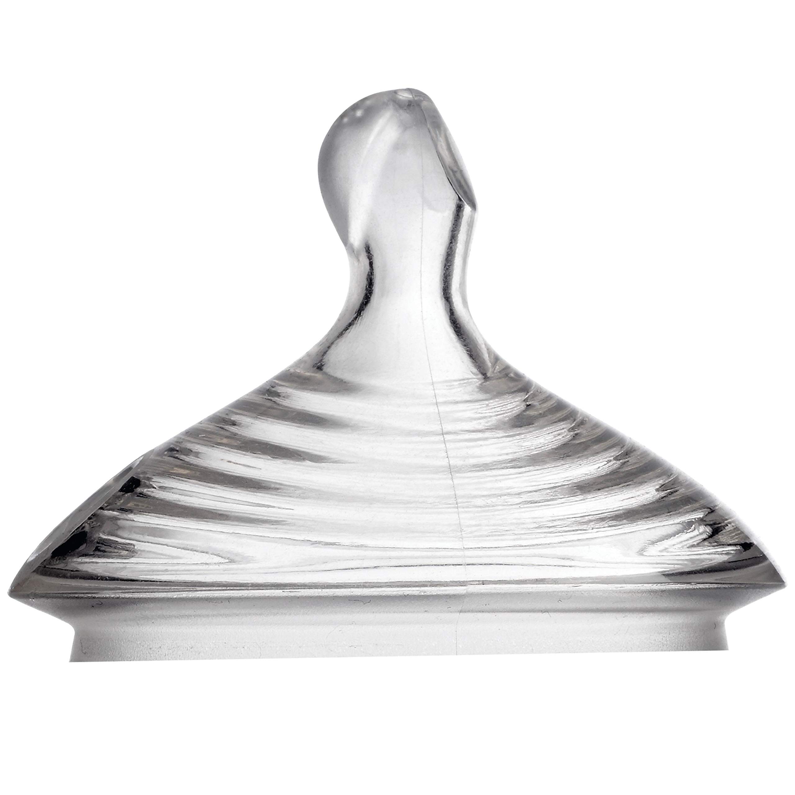 NUK Simply Natural Slow Flow Baby Bottle Nipples, 2 Pack