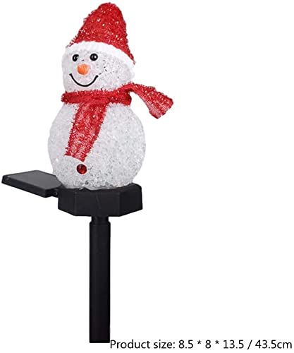 KOSHSH Garden Solar Snowman Lights Outdoor Decorations Lighting Stake Lights for Home Outdoor Yard Lawn Christmas Holiday Winter Decor