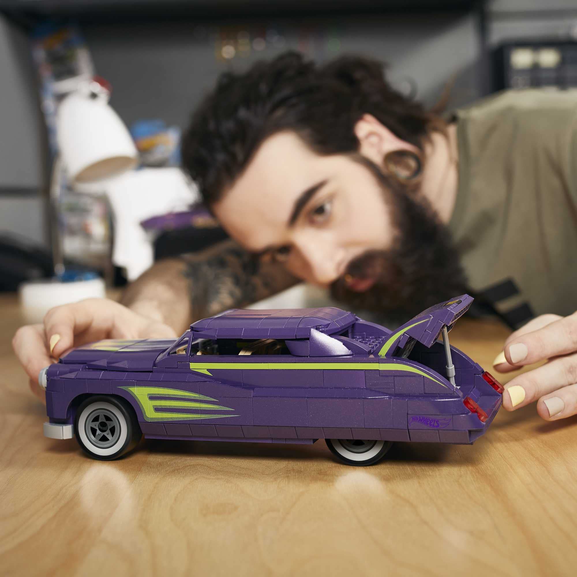 Mega Construx Hot Wheels Purple Passion Construction Set, Building Toys for Kids