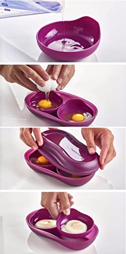 Tupperware Microwave Breakfast Maker Set in Rhubarb
