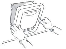 SureFlap - Sure Petcare Microchip Cat Flap, White, Scans Pet's ID on Entry, Check Your Cat's Size,Flap Opening is 4 3/4β (H) by 5 5/8β (W)