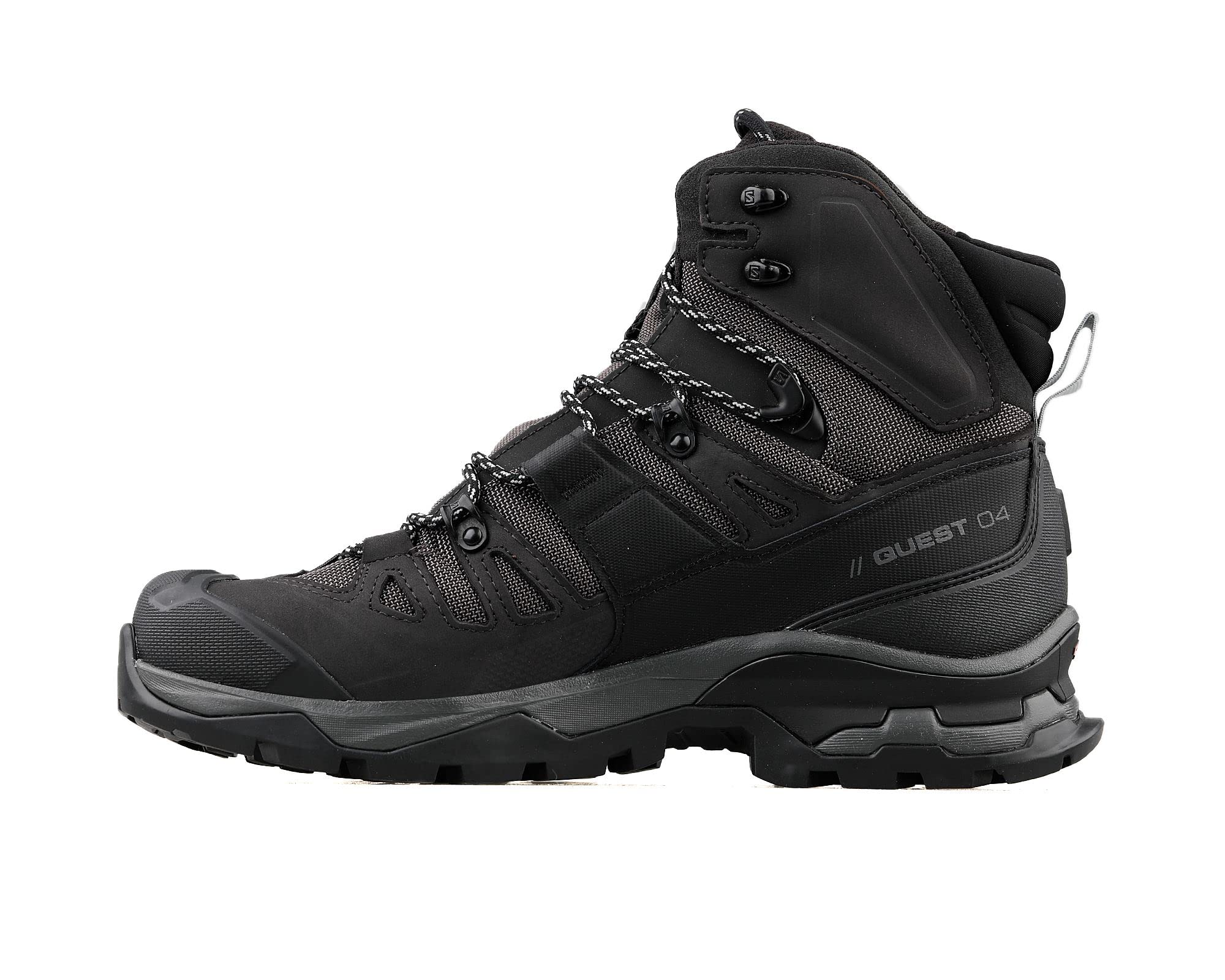 Salomon Quest 4 Gore-TEX Hiking Boots for Men, Magnet/Black/Quarry, 11