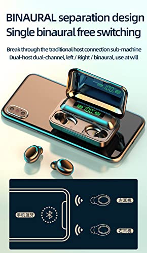 F9-5C Wireless Earphone 9D HiFi Stereo Headset Waterproof Game in-Ear Headphones LED Display BT 5.0 Earbuds F9-5C