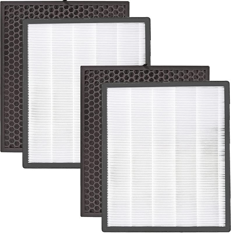 LV-Pur131 Replacement Filters for Levoit LV-Pur131 Air Purifier, LV-PUR131S Levoit Air Purifier - Part# LV-PUR131-RF - 2 True HEPA and 2 Carbon Filters