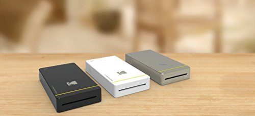 Kodak Mini Portable Mobile Instant Photo Printer - Wi-Fi & NFC Compatible - Wirelessly Prints 2.1 x 3.4" Images, Advanced DyeSub Printing Technology (White) Compatible with Android & iOS