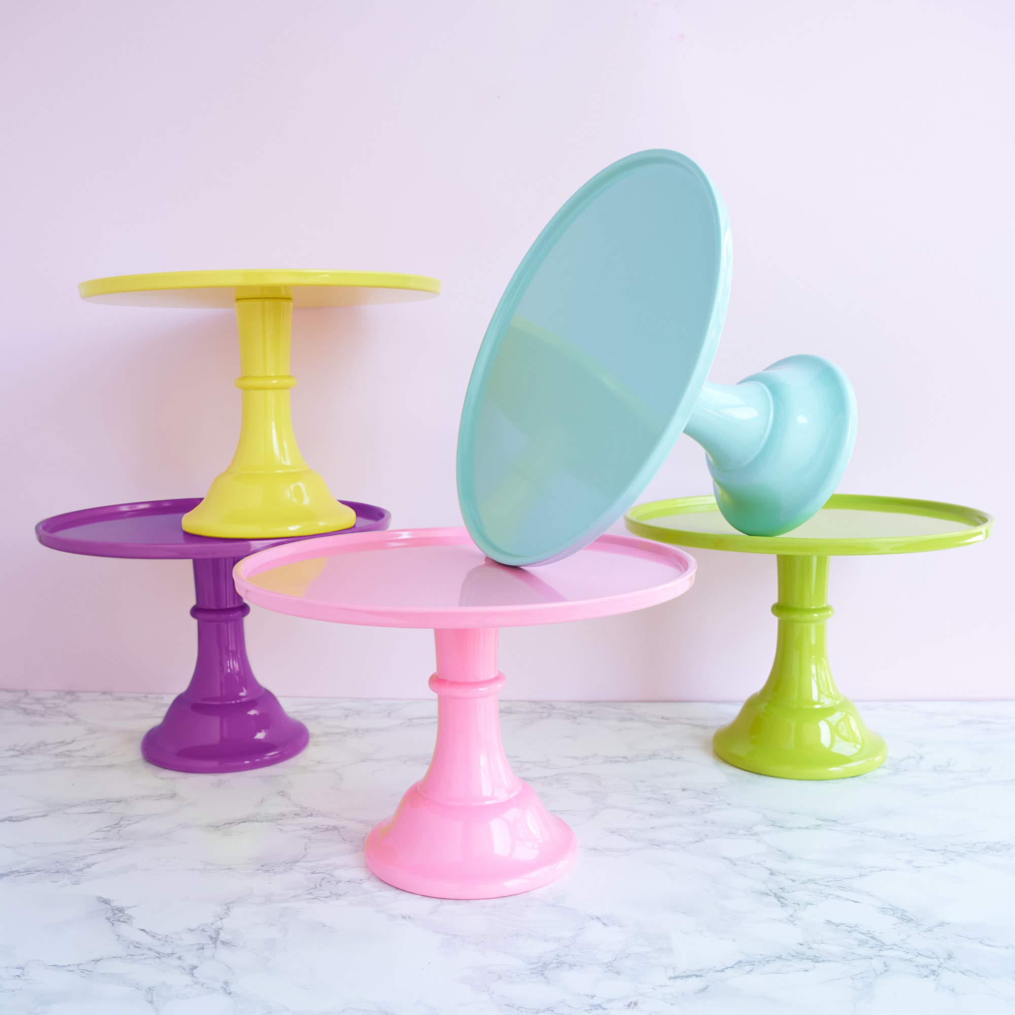 Twine Yellow Melamine Cake Stand, Cupcake Stand, Home Decor, Food Service, Dessert Accessory, Yellow, Set of 1