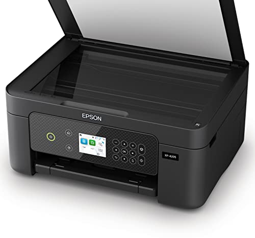 Epson Expression Home XP-4205 All-in-One Wireless Color Inkjet Printer - Print Copy Scan - USB, WiFi, 2.4" Color Display, 10.0 ppm, 5760 x 1440 dpi, Auto 2-Sided Printing, Voice Activated