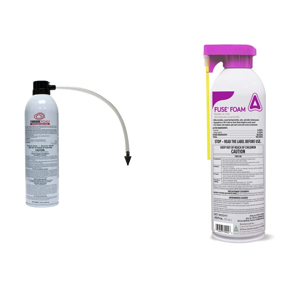 BASF 805571 Termidor Foam Termiticide/Insecticide & Control Solutions Inc. 82770008 Fuse Foam Ready-to-Use Termiticide/Insecticide