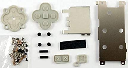 Melocyphia Full Housing Case Cover Shell with Buttons for DSi NDSi Console Replacement (Clear)