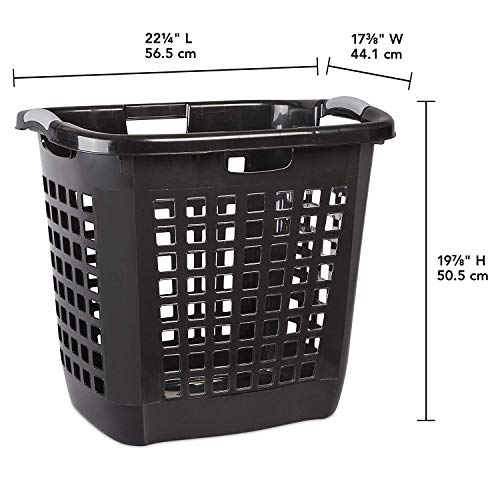 Sterilite Black Ultra Easy 19-7/8"BLK Carry Hamper