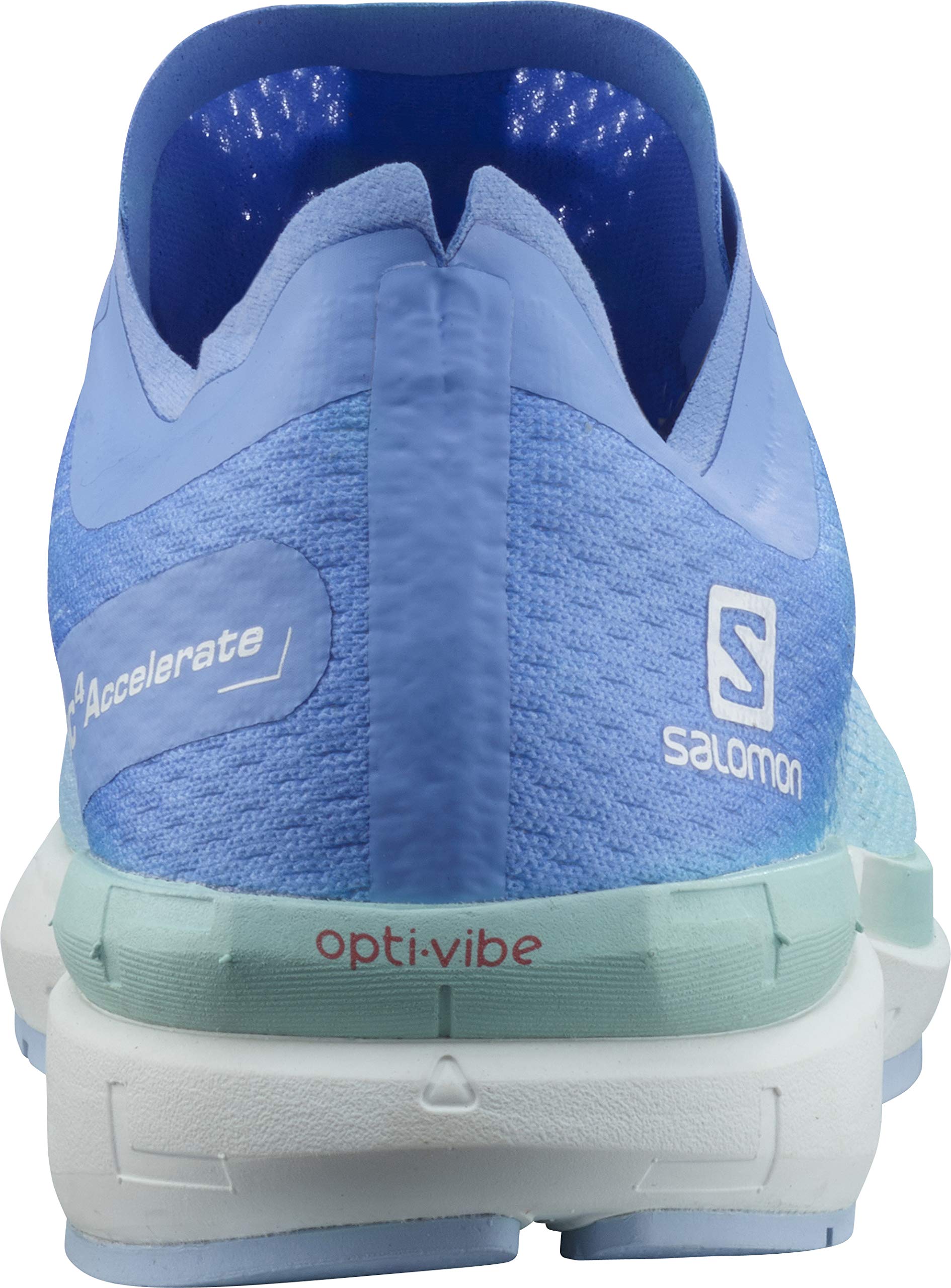 Salomon Sonic 4 Accelerate Running Shoes for Women, Persimon/White/Brick Dust, 8.5