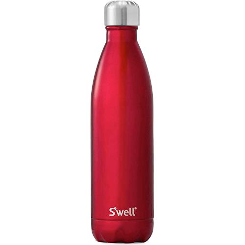 S'well Stainless Steel Water Bottle - 25 Fl Oz - Rowboat Red - Triple-Layered Vacuum-Insulated Containers Keeps Drinks Cold for 48 Hours and Hot for 24 - BPA-Free - Perfect for the Go