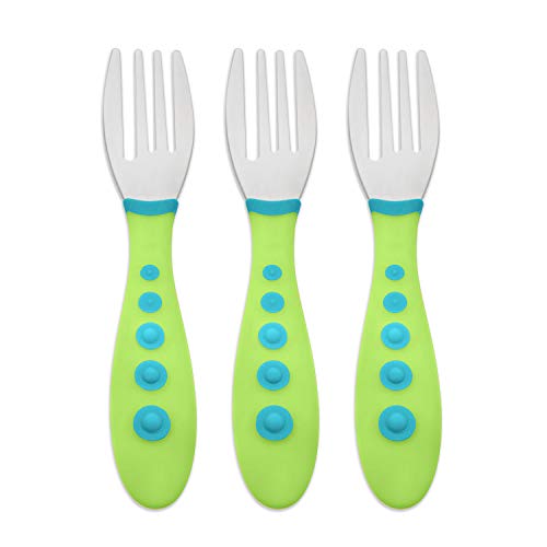 NUK First Essentials Kiddy Cutlery Forks, 3-Count (Color May Vary)