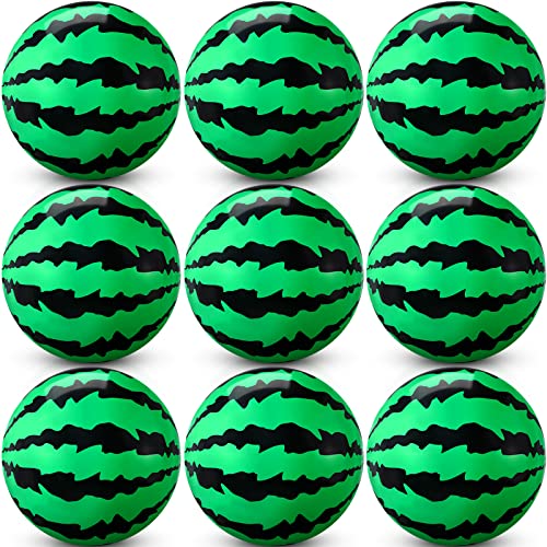 Lenwen 10 Pcs Pool Toys 14 Inch Large Inflatable Beach Ball with Inflator for Kids Adult Teen Summer Vacation Fun Swimming Pool Water Games Party Supplies