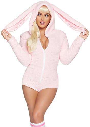Leg Avenue Women's Assorted Cuddly Animal Costumes Adult Sized Costumes, Cuddle Bunny, Large US