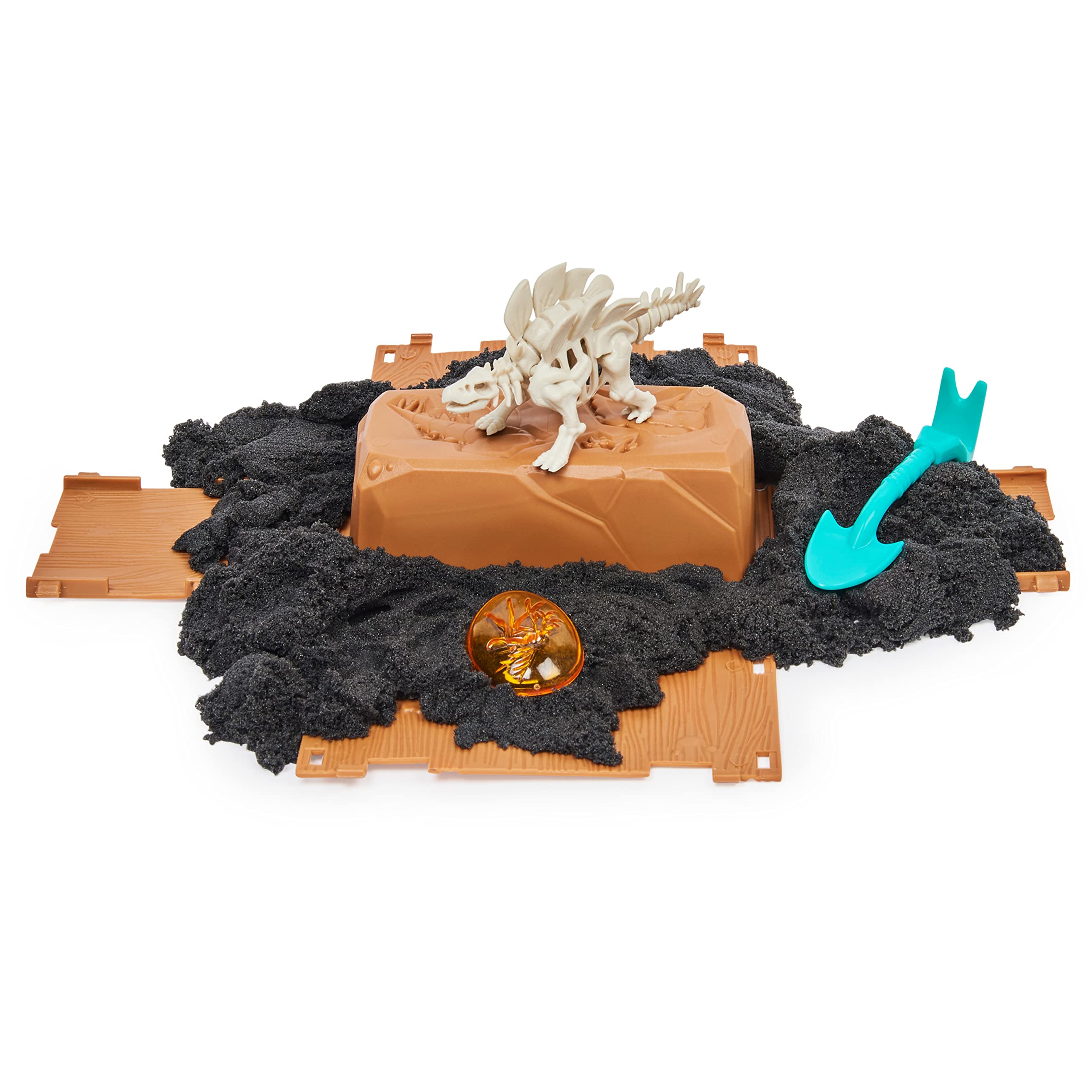 Kinetic Sand, Dino XCavate 3-Pack, Made with Natural Sand, Play Sand Sensory Toys for Kids Ages 6 and Up