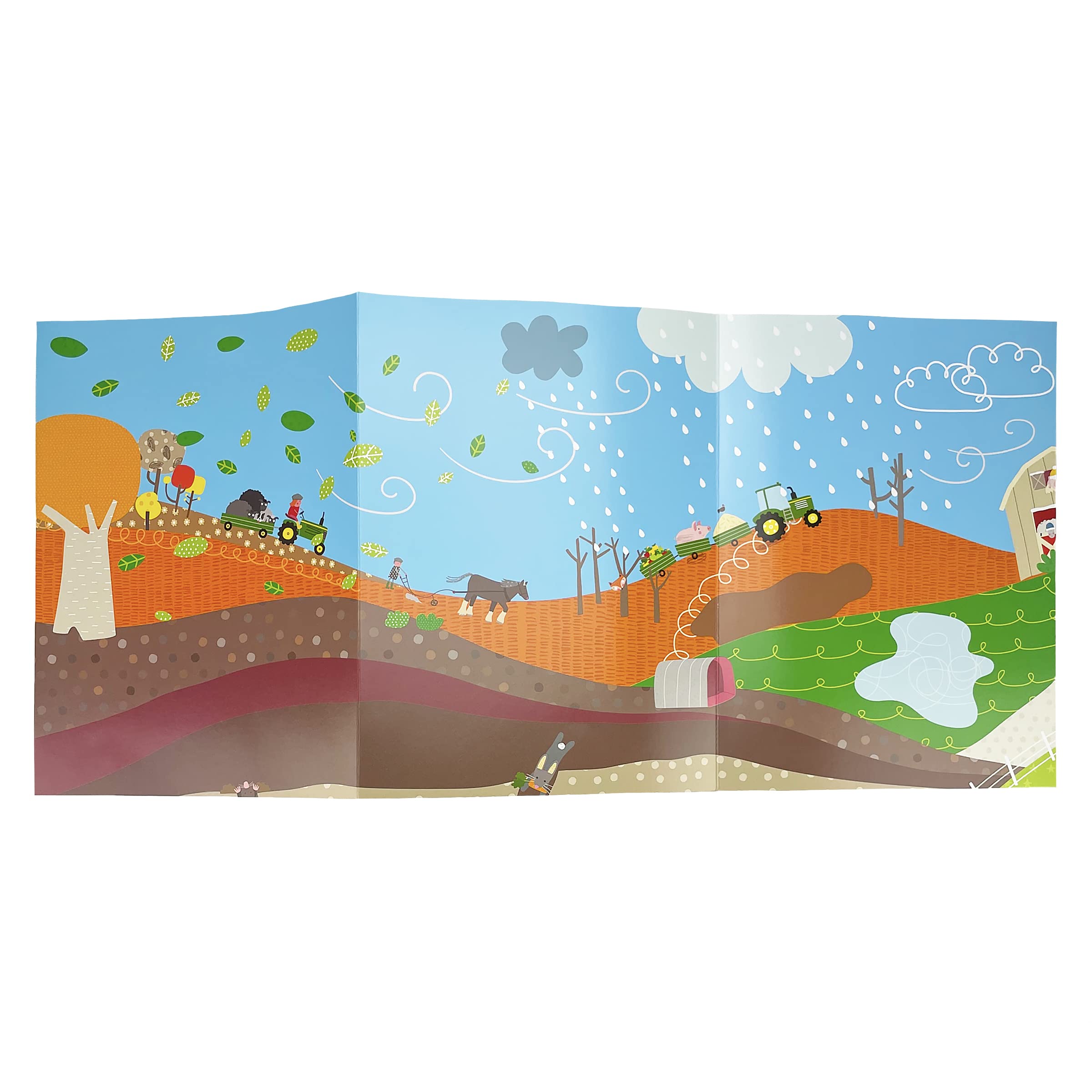 Farm - 500 Stickers and Puzzle Activities: Fold Out and Play! (John Deere: Children's Interactive Fold Out and Play Puzzle Activity Book)