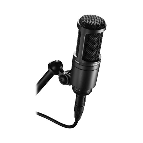 Audio-Technica AT2020 Condenser Studio Microphone with XLR Cable Knox Studio Stand and Pop Filter