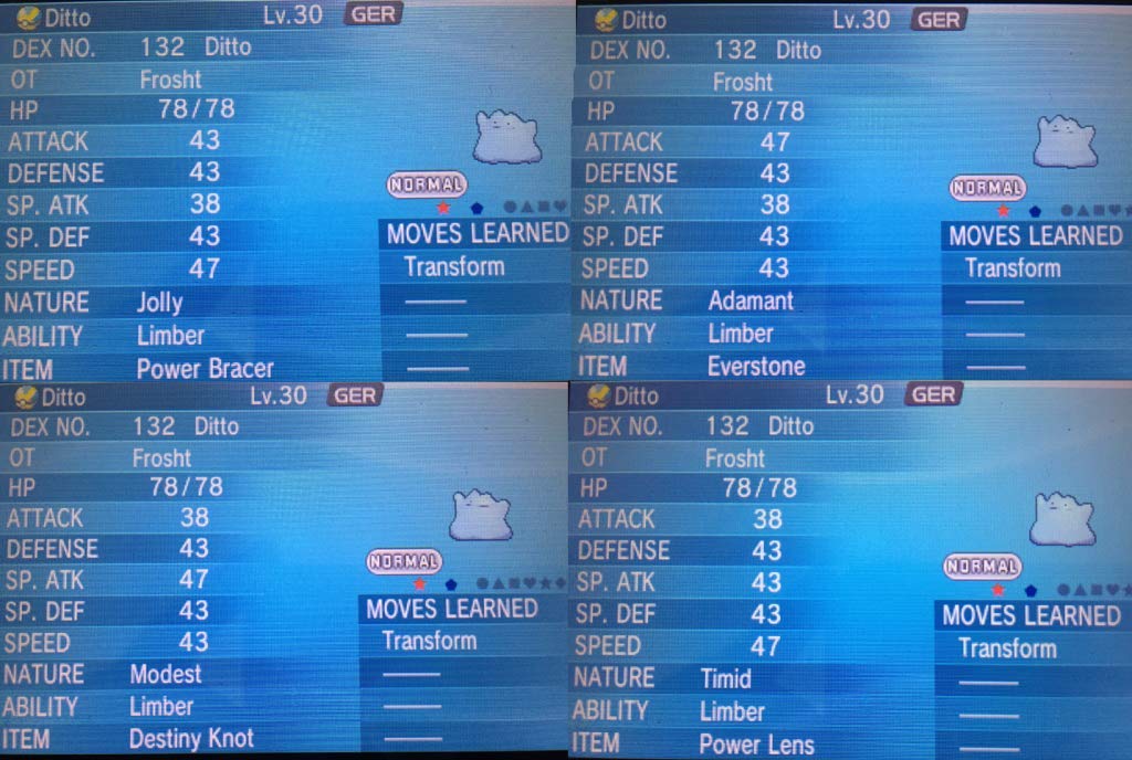 Heaflex YuanKanJu Shiny Dittos 6 IVs