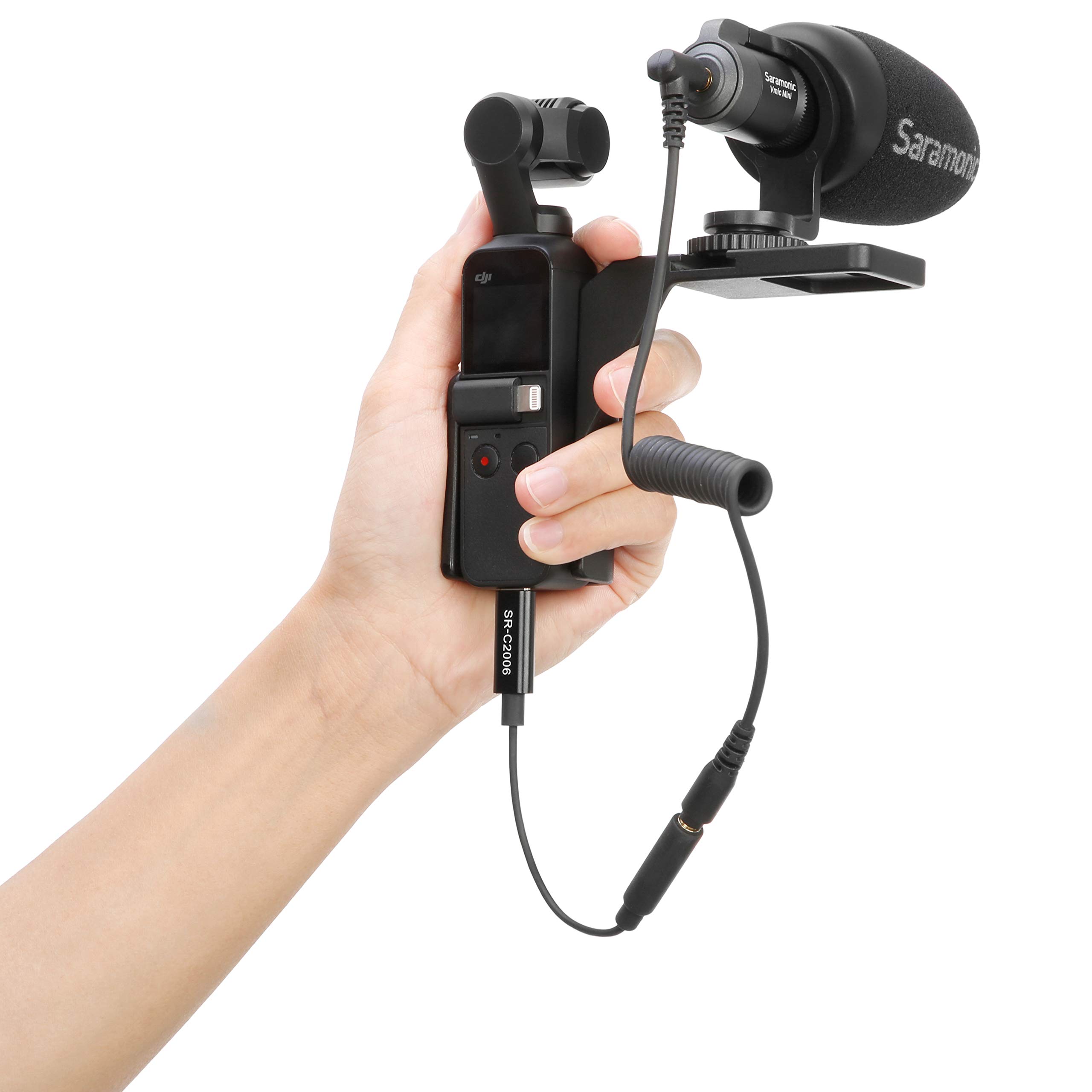 Saramonic Gold-Plated 3.5mm Female Microphone & Audio Adapter Cable for DJI Osmo Pocket & DJI Pocket 2 (SR-C2006)