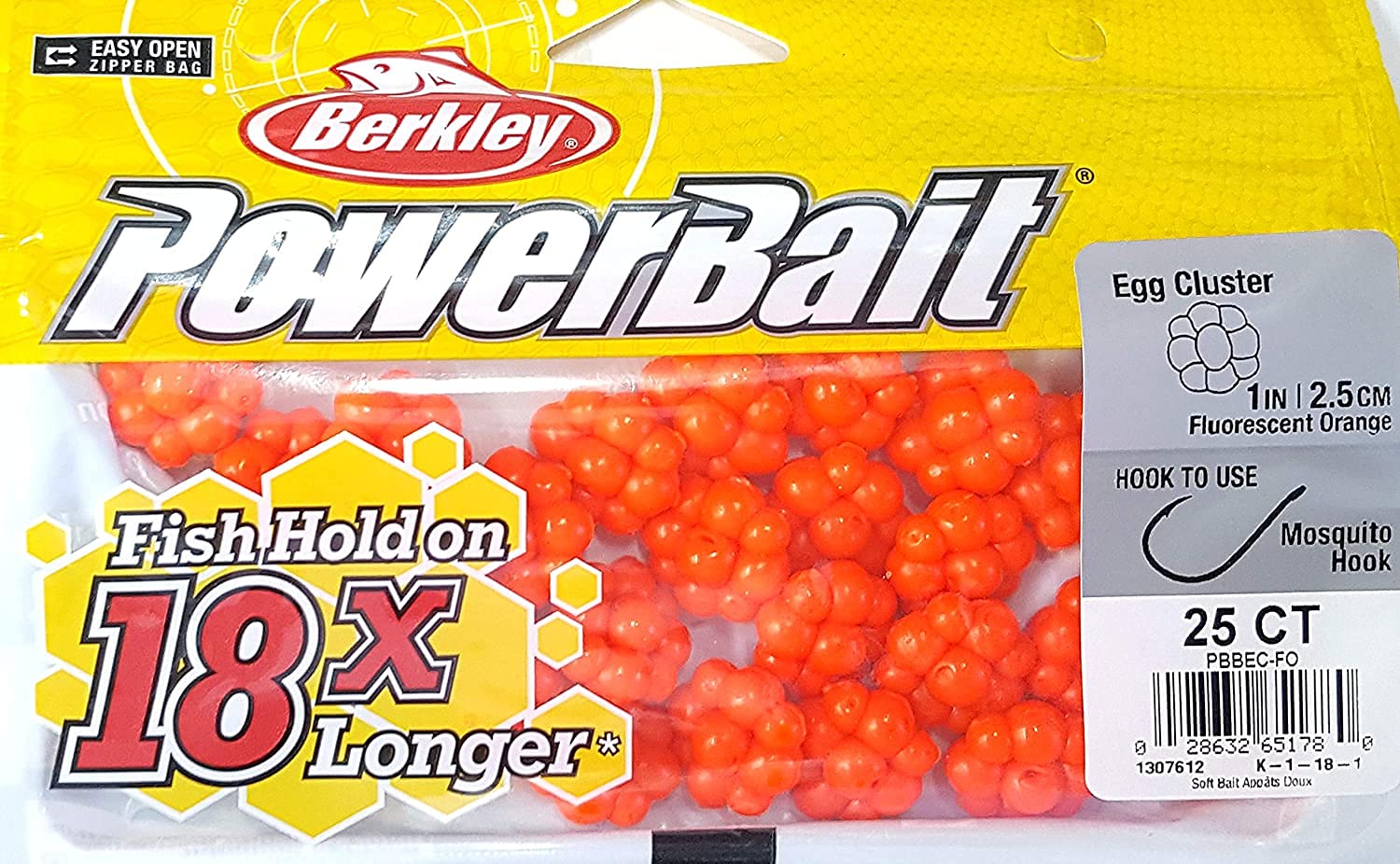 Berkley PowerBait Trout/Steelhead Egg Clusters Soft Bait - Shrimp - Trout
