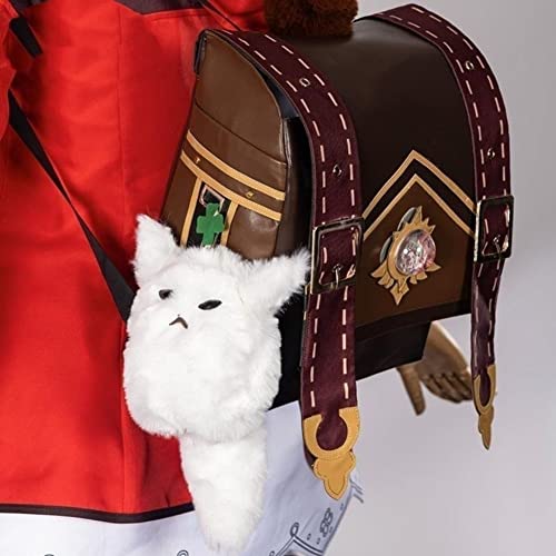 Cosplay Bag Backpack Travel Bag Role Play Costume Accessories Props with Plush Toy