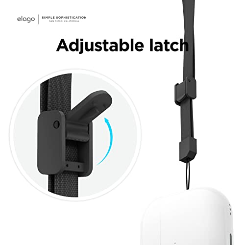 elago Clear Case Compatible with Apple AirPods Pro 2nd Generation Case Cover (2022), Strap Included, Protective Case, Transparent Shockproof, Supports Wireless Charging [Transparent]