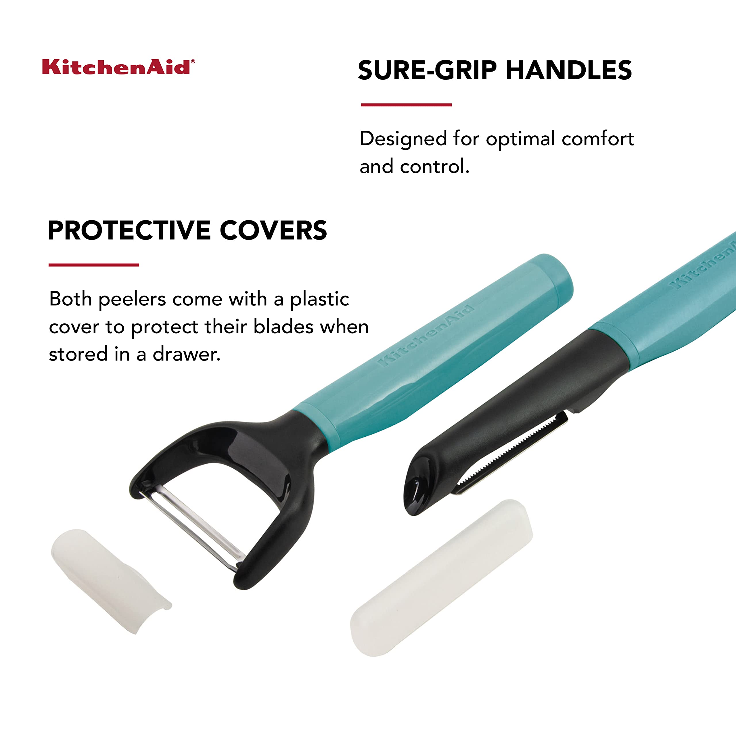 KitchenAid Universal Peeler Set, Set Of 2, Aqua Sky