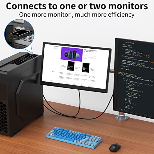 KUXIYAN Displayport to HDMI Adapter (2Pack) 1080P Gold Plated Dp to HDMI Converter Male to Female 1.3V Black