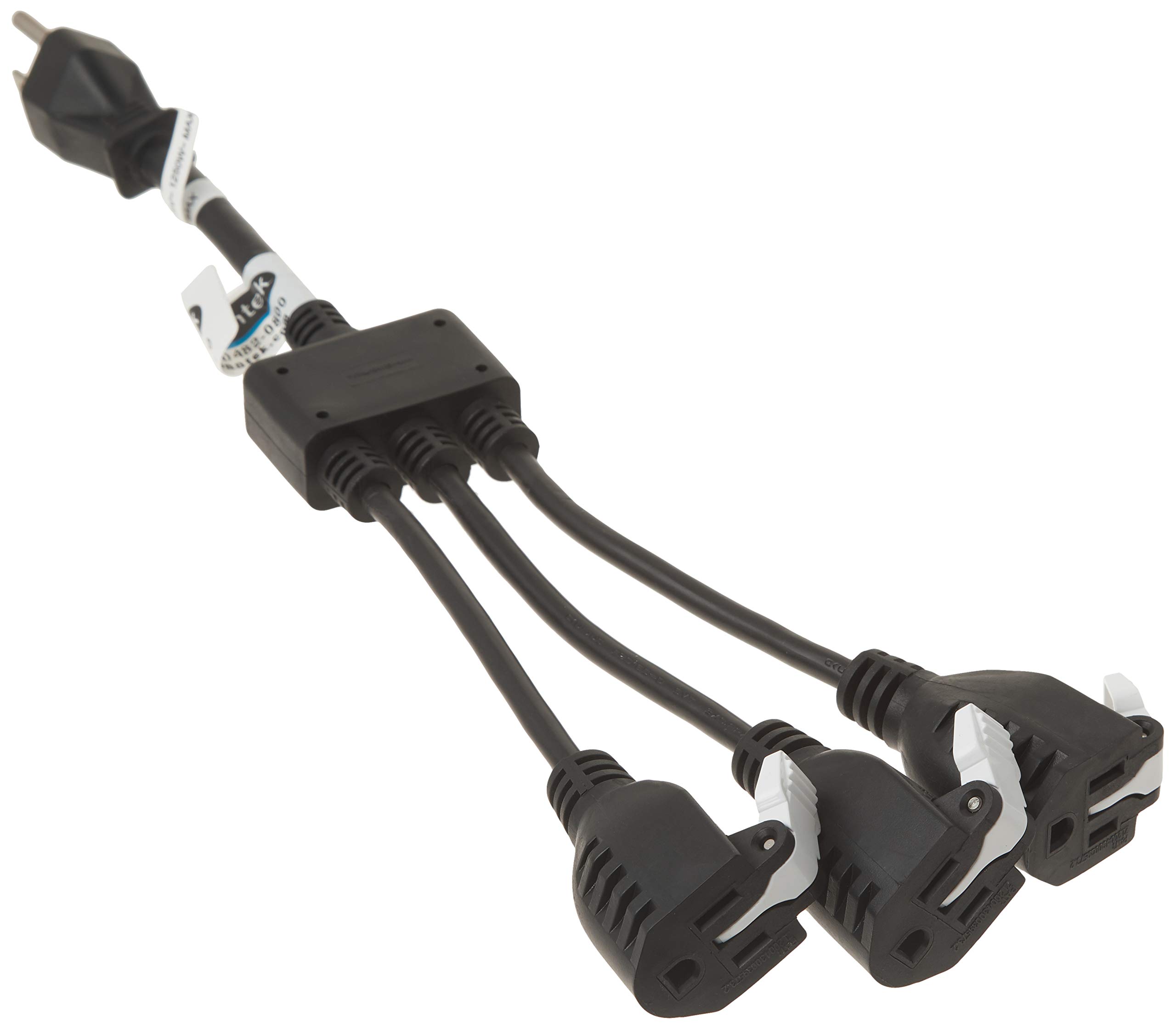 Conntek 05360 1 to 3 Power Splitter with Snap Pop, 14 inches