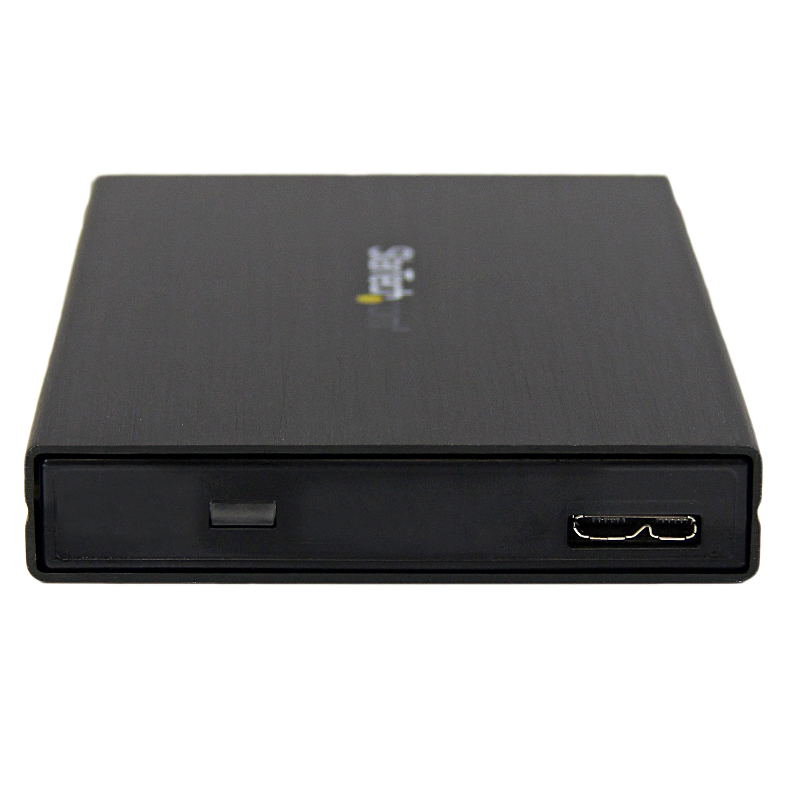 StarTech.com 2.5" Hard Drive Enclosure - Supports UASP - SATA 6Gbps - USB 3.0 External Hard Drive Enclosure - SSD/HDD Enclosure (S2510BMU33),Black