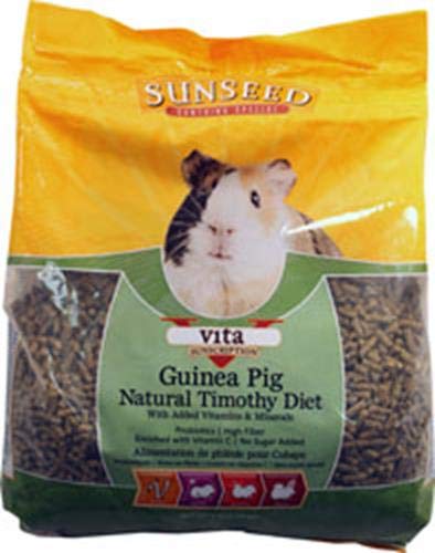 Sunseed Company 36145 1 Piece Vita Sunscription Timothy Guinea Pig Food Treat, 5 Lb