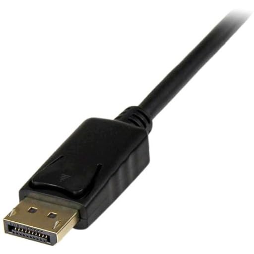 StarTech.com 6ft (1.8m) DisplayPort to DVI Cable - 1080p Video - Active DisplayPort to DVI Adapter Cable - DisplayPort to DVI-D Cable Single Link - DP 1.2 to DVI Monitor Cable Converter (DP2DVIMM6BS), Black