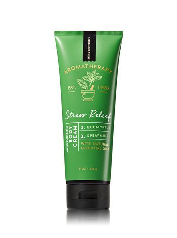 Bath and Body Works - Aromatherapy - Stress Relief - Eucalyptus & Spearmint - Pillow Mist & Body Cream - Gift Set โ New 2017