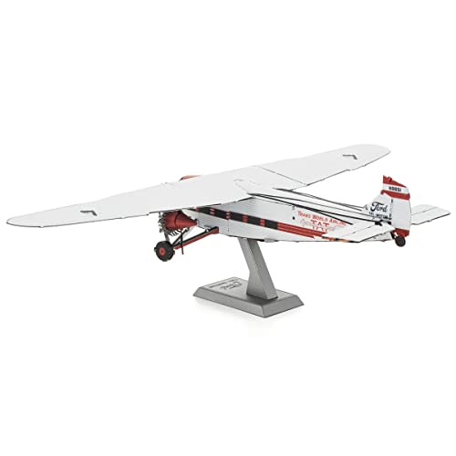Fascinations Metal Earth Ford Trimotor 3D Metal Model Kit Bundle with Tweezers