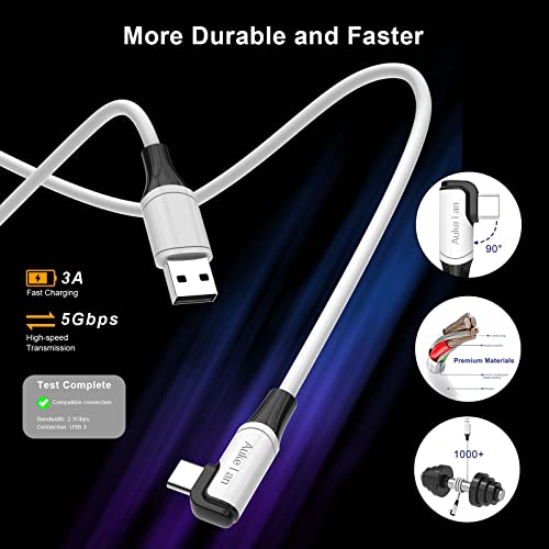 Aukelan Link Cable 10FT Compatible for Quest2/Pro/Pico4 Accessories, VR Link Cable for PC/Steam VR, High Speed Data Transfer, USB 3.0 to USB C Cable for VR Headset and Gaming PC