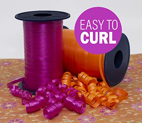 Morex 253/5-600 Poly Crimped Curling Ribbon, 3/16-Inch by 500-Yard, Snow White