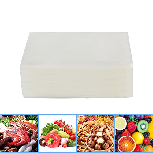 Gagedecy 100 Counts 7x10 inch Food Vacuum Sealer Bags,BPA Free,Airtight Food Storage and Sous Vide,Commercial Grade Meal Prep PreCut Bags,Compatible with Vac Sealer