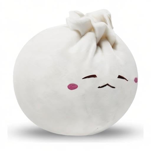 Hotiego Dumpling Plush Food Soup Dumpling Plushie Cute Buns Dumpling Stuffed Plush Pillow Simulation Squeezing Soft Toy for Sleeping Birthday Home Decoration 9.8"…