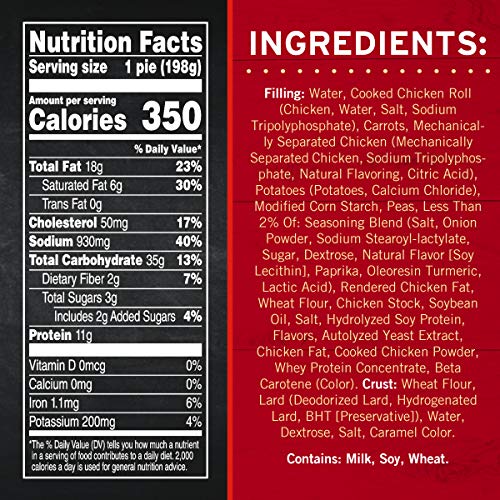 Banquet Frozen Pot Pie Dinner, Chicken, 7-Ounce