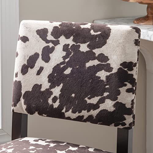Linon Udder Madness Corey Bar Stool, 19"W x 22.5"D x 44.75"H, Brown