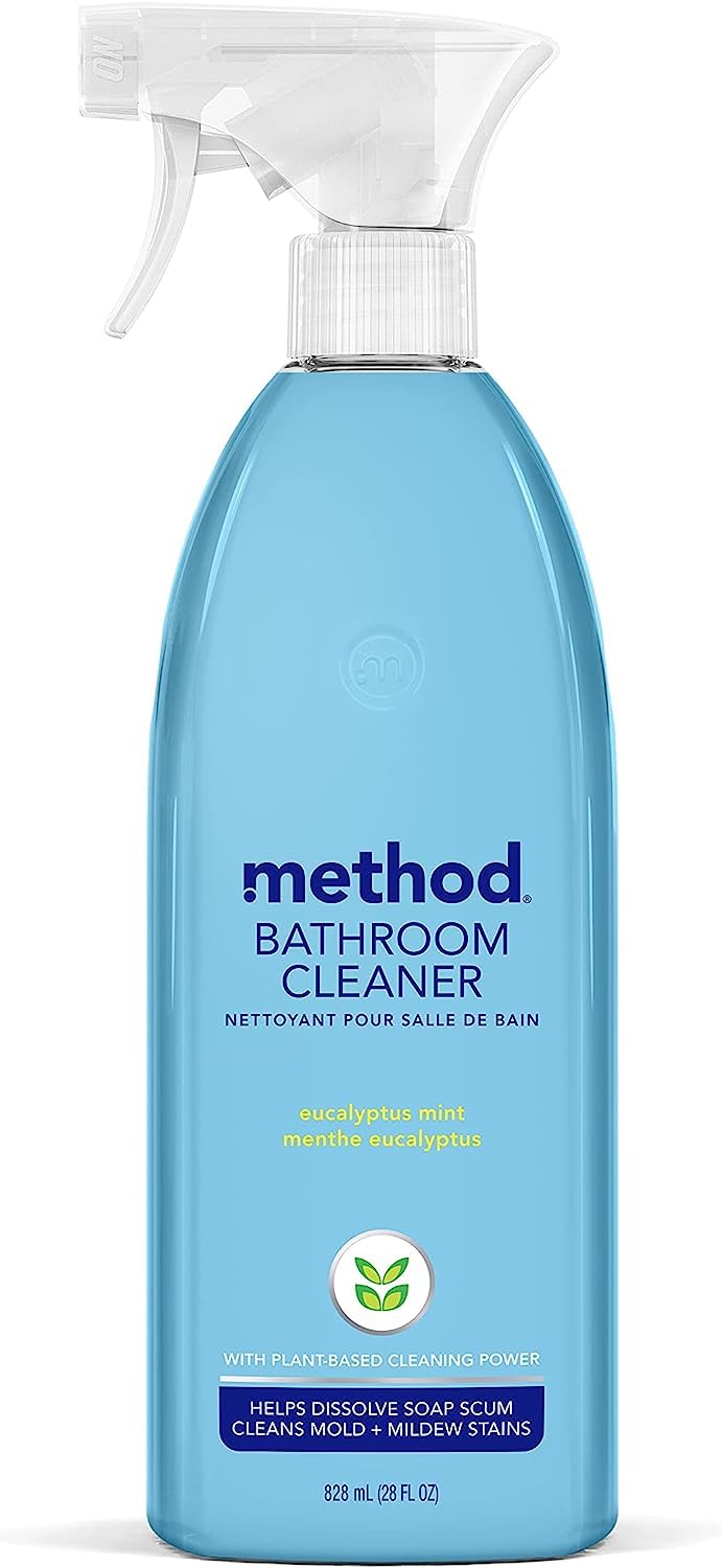 Bathroom Cleaning Products Variety Pack (Bathroom Cleaner Spray, Daily Shower Spray, Foaming Tub + Tile Cleaner. Toilet Bowl Cleaner 24 Oz.) Bundle Pack Of 4 Items