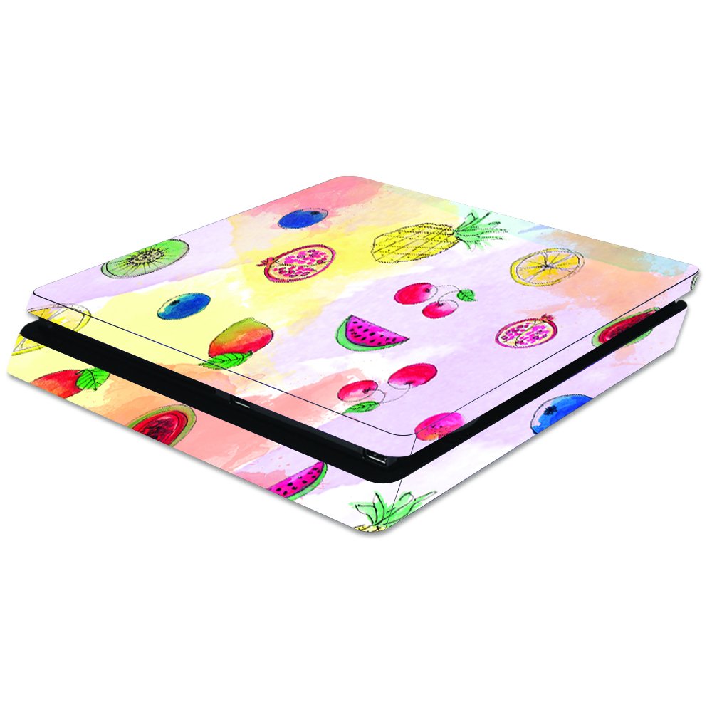 MightySkins Skin Compatible with Sony PS4 Slim Console - Fruit Water | Protective, Durable, and Unique Vinyl Decal wrap Cover | Easy to Apply, Remove, and Change Styles | Made in The USA
