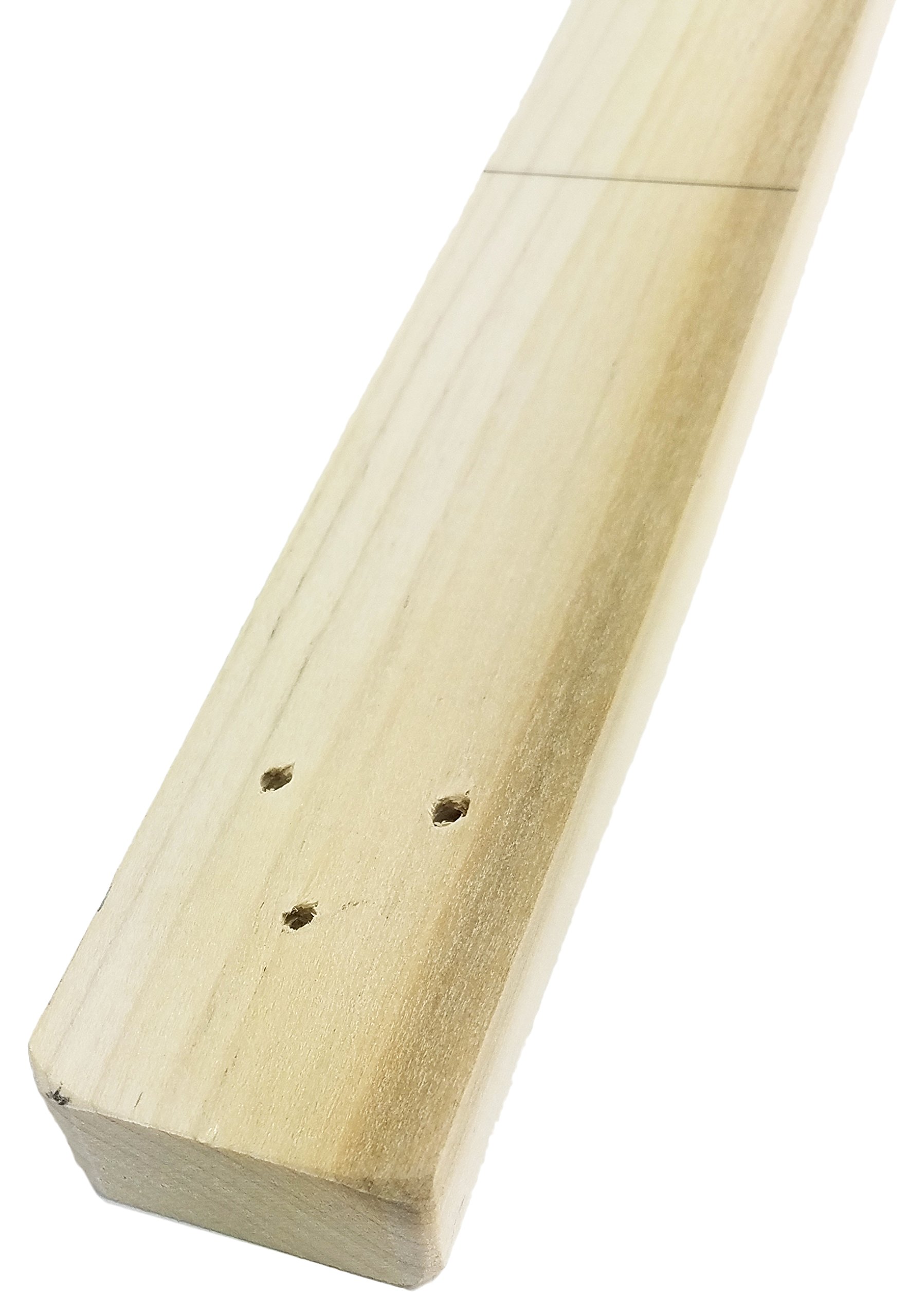 Fully-Fretted 3-string Cigar Box Guitar Neck for 25-Inch Scale