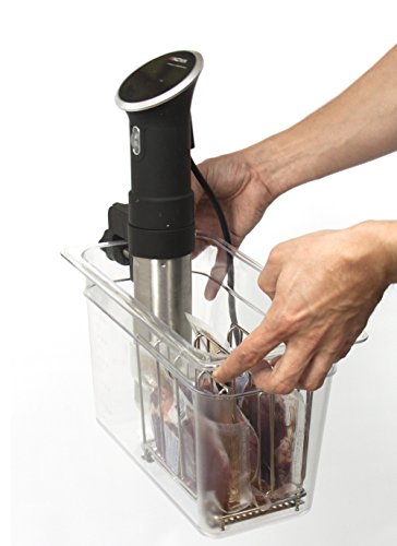 LIPAVI Sous Vide Container Model C5 β 1.75 Gallon, 12.7 X 7 Inch, Height 8 Inch. Strong, Clear Polycarbonate. NOT INCLUDED: Matching L5 rack and lids for virtually any Sous Vide machine.