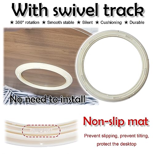 Dining Table Rotating Serving Plate Round Wooden Rotating Tray, 20" 24" 28" 32" 36" 39" Tabletop Lazy Susan Turntable, For Passing Things Around The Dinner Table