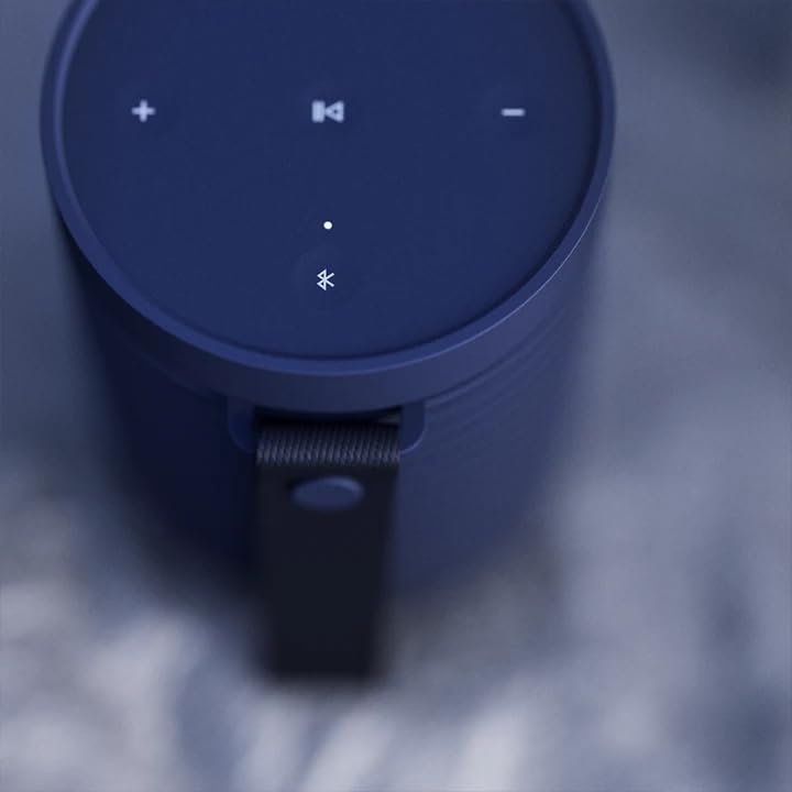 Bang & Olufsen Beosound Explore - Wireless Portable Outdoor Bluetooth speaker, IP 67 Dustproof and Waterproof, Navy
