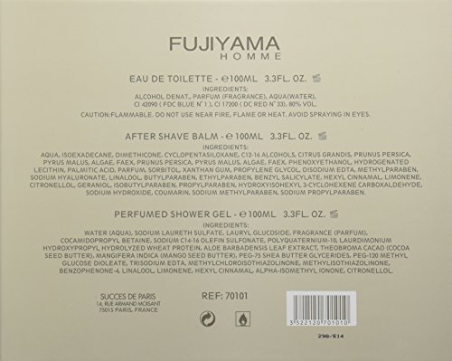 Success de Paris Fujiyama Homme Eau de Toilette Spray, 3.4 Ounce