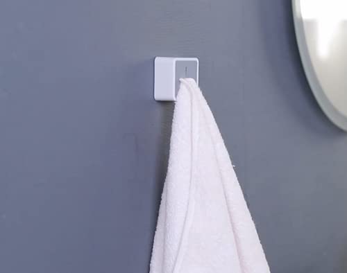 Little Dream Products Wall Hooks for Kitchen Bathroom Trackless Self Adhesive Wall Mounted Hanger Napkin Rack Towel Hook Set of 3 White LDP630HT8 LDP630HT8
