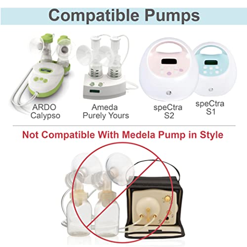 Maymom Replacement Tubing for Freemie Closed System; Not Original Freemie Closed System Connection Kit; 1 Set/Pack; NOT for Freemie Classic; Made by Maymom